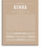 Kenna | Name Art Print – Name Stories