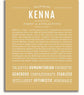 Kenna | Name Art Print – Name Stories