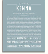 Kenna | Name Art Print – Name Stories