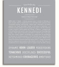 Kennedi | Name Art Print – Name Stories