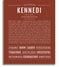 Kennedi Personalized Name Meaning Art Prints – Name Stories