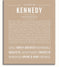 Kennedy | Name Art Print – Name Stories