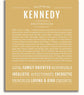 Kennedy Personalized Name Meaning Art Prints – Name Stories