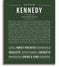 Kennedy | Name Art Print – Name Stories