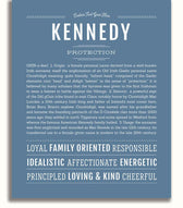 Kennedy | Name Art Print – Name Stories