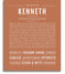 Kenneth | Name Art Print – Name Stories