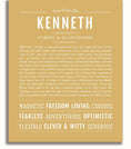 Kenneth Personalized Name Meaning Art Prints – Name Stories
