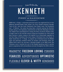 Kenneth | Name Art Print – Name Stories
