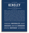 Kensley | Name Art Print – Name Stories
