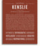 Kenslie | Name Art Print – Name Stories