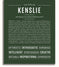 Kenslie | Name Art Print – Name Stories