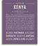 Kenya | Name Art Print – Name Stories