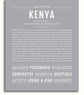 Kenya | Name Art Print – Name Stories