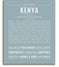 Kenya Personalized Name Meaning Art Prints – Name Stories