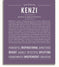 Kenzi | Name Art Print – Name Stories