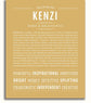 Kenzi | Name Art Print – Name Stories