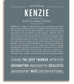 Kenzie | Name Art Print – Name Stories