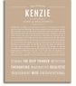 Kenzie | Name Art Print – Name Stories