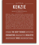 Kenzie | Name Art Print – Name Stories