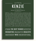 Kenzie | Name Art Print – Name Stories