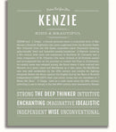 Kenzie | Name Art Print – Name Stories