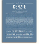 Kenzie | Name Art Print – Name Stories