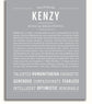 Kenzy | Name Art Print – Name Stories