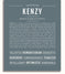 Kenzy | Name Art Print – Name Stories