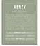 Kenzy | Name Art Print – Name Stories