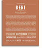 Keri | Name Art Print – Name Stories