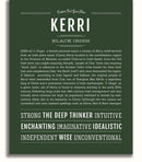 Kerri | Name Art Print – Name Stories