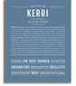 Kerri | Name Art Print – Name Stories