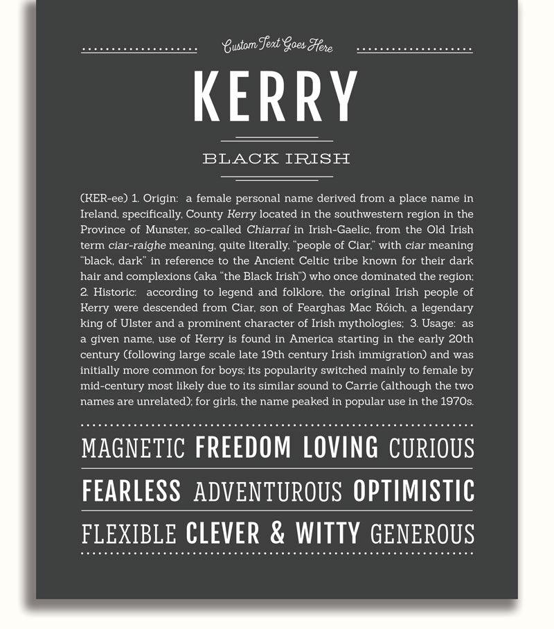 Kerry | Name Art Print – Name Stories
