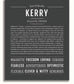 Kerry Personalized Name Meaning Art Prints – Name Stories