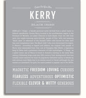 Kerry Personalized Name Meaning Art Prints – Name Stories