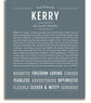 Kerry | Name Art Print – Name Stories