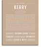 Kerry | Name Art Print – Name Stories