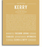 Kerry | Name Art Print – Name Stories