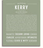 Kerry | Name Art Print – Name Stories