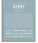Kerry | Name Art Print – Name Stories
