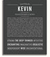 Kevin | Name Art Print – Name Stories