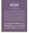 Kevin | Name Art Print – Name Stories