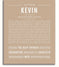 Kevin | Name Art Print – Name Stories