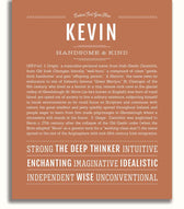 Kevin | Name Art Print – Name Stories