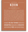 Kevin | Name Art Print – Name Stories