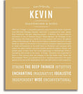 Kevin | Name Art Print – Name Stories