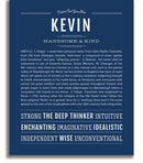Kevin | Name Art Print – Name Stories