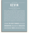 Kevin Personalized Name Meaning Art Prints – Name Stories
