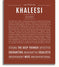 Khaleesi Personalized Name Meaning Art Prints – Name Stories
