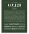 Khaleesi Personalized Name Meaning Art Prints – Name Stories